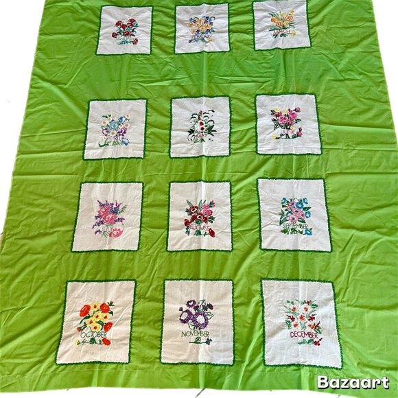 Dan River | Bedding | Vtg Dan River Sheet Quilt Topper Tablecloth ...